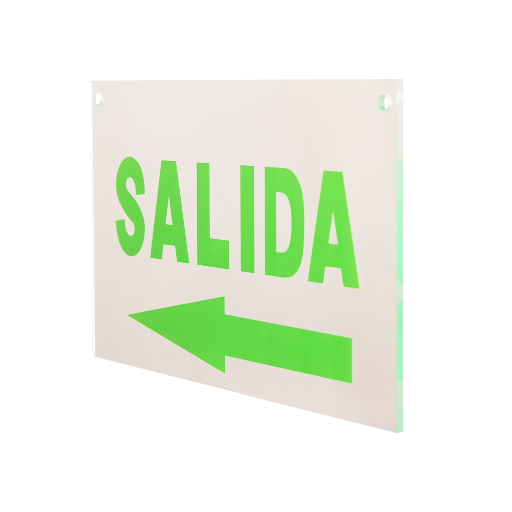 Exit Sign Acrylic Panel SALIDA - NINGBO JIMING ELECTRIC APPLIANCE CO., LTD.